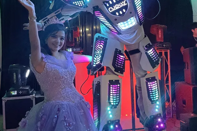 Led Robots In San Antonio For Quinceaneras
